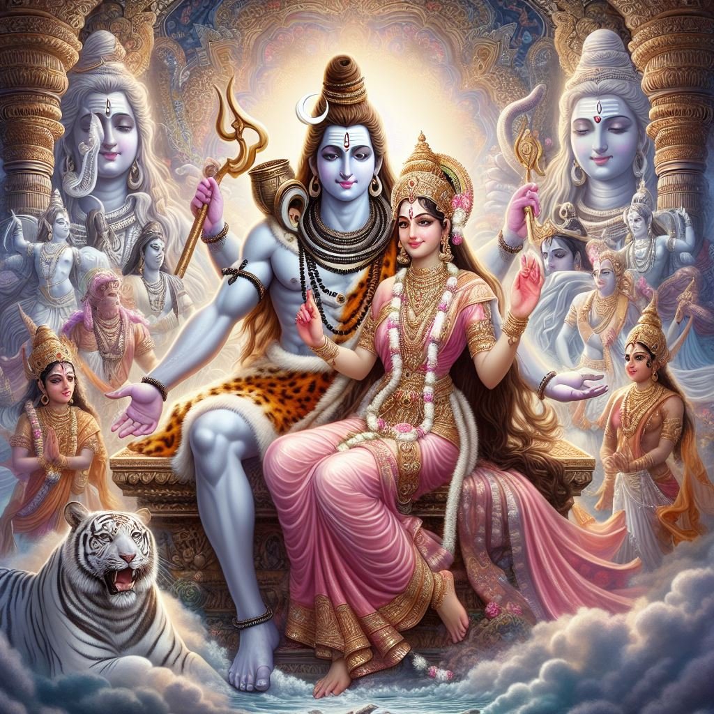 Wedding of Lord Shiva and Goddess Parvati - Divine Union